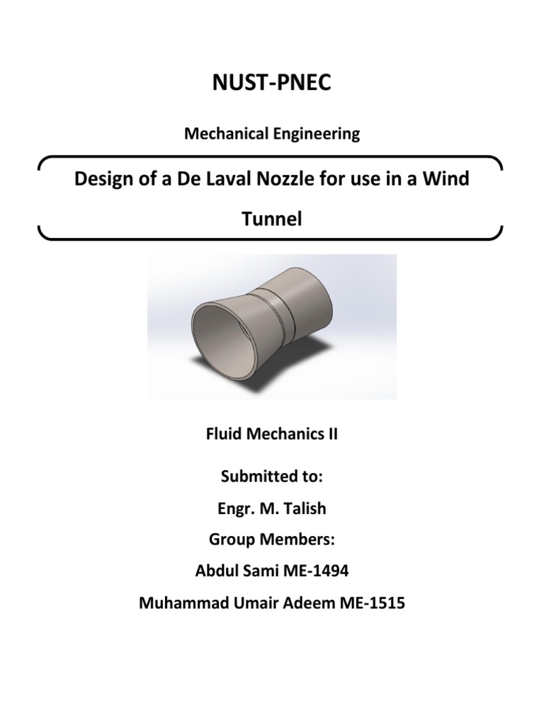 Design of de Laval Nozzle | PDF | Compressible Flow | Fluid Dynamics