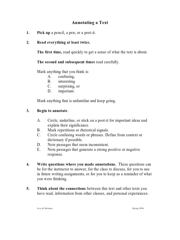 Annotations Guide | PDF