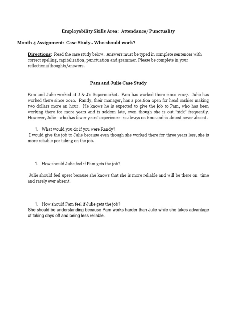 Case Study | PDF | Career & Growth | Language Arts & Discipline