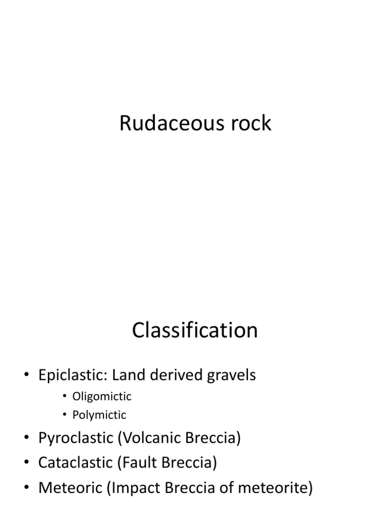 Geology: Rudaceous Rock Types | PDF | Social Science | Science ...