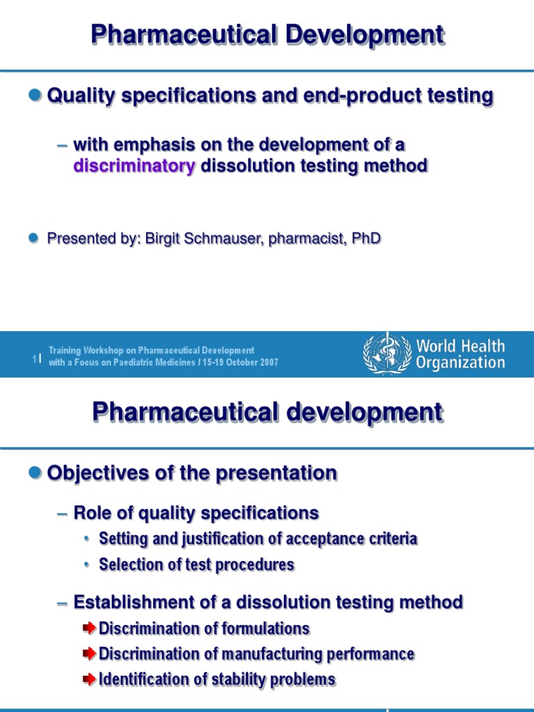 Quality Specifications en | PDF | Pharmaceutical Formulation ...