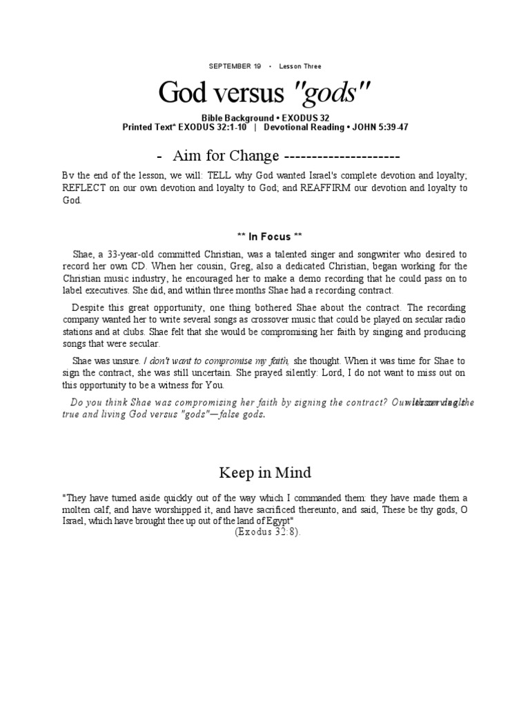 Hope - Hour of Power Enrichment - The Inescapable God - Lesson 3 - Sept ...