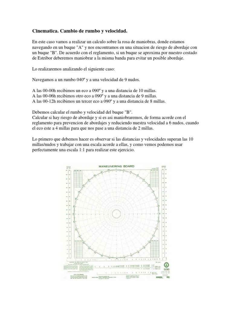Ej Cinematica Naval | PDF | Velocidad | Barcos