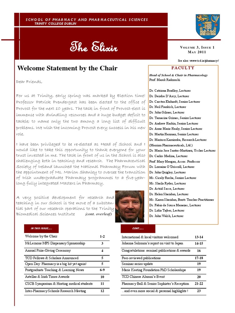 The Elixir V3 Issue 1 Pdf Pdf Health Treatment Wellness