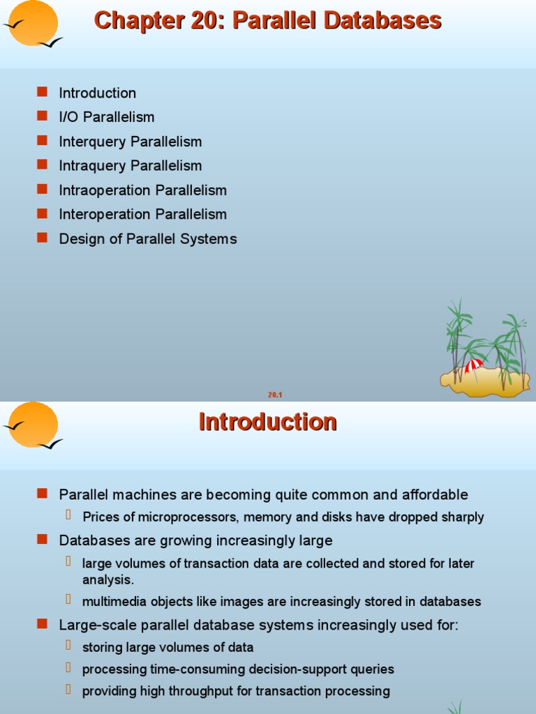 I/O Parallelism Interquery Parallelism Intraquery Parallelism ... I/O Parallelism Interquery Parallelism Intraquery Parallelism ...