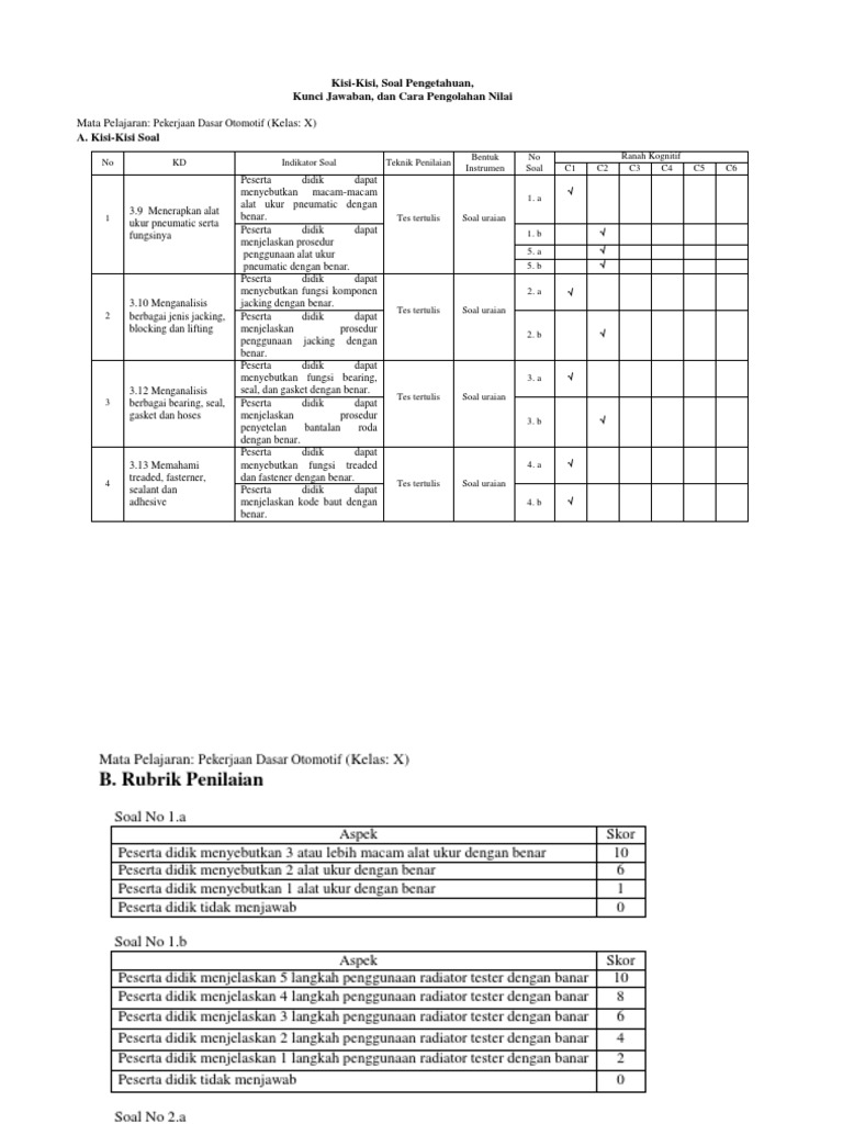 Kunci JAwaban PDO TDO | PDF