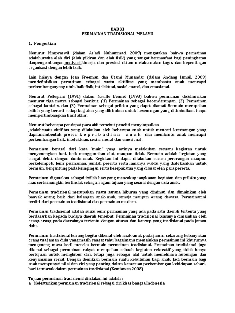 Bab Xi Permainan Rakyat Melayu Riau | PDF