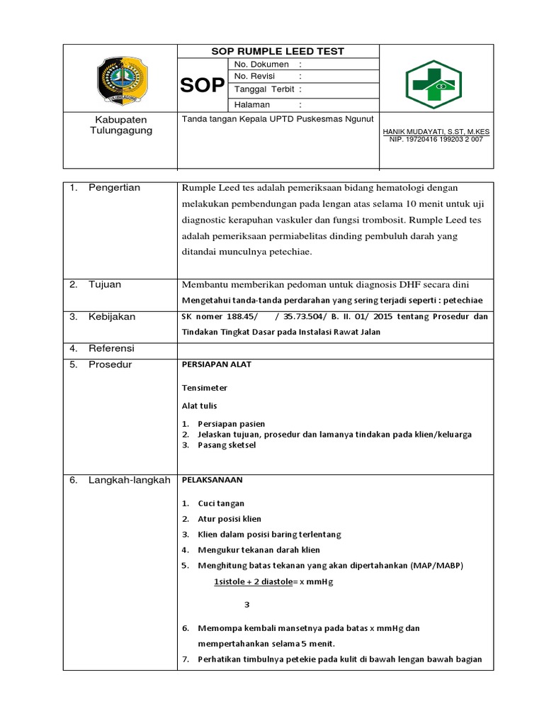 Sop Rumple Leed Test Fix | PDF