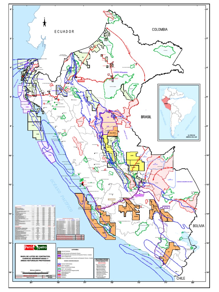 Mapa de Lotes Petroleros del Peru