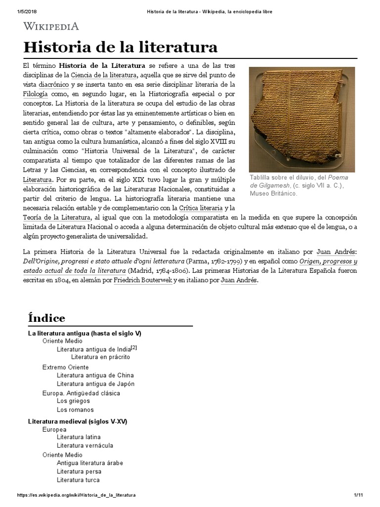 Historia de La Literatura PDF | PDF | Poesía
