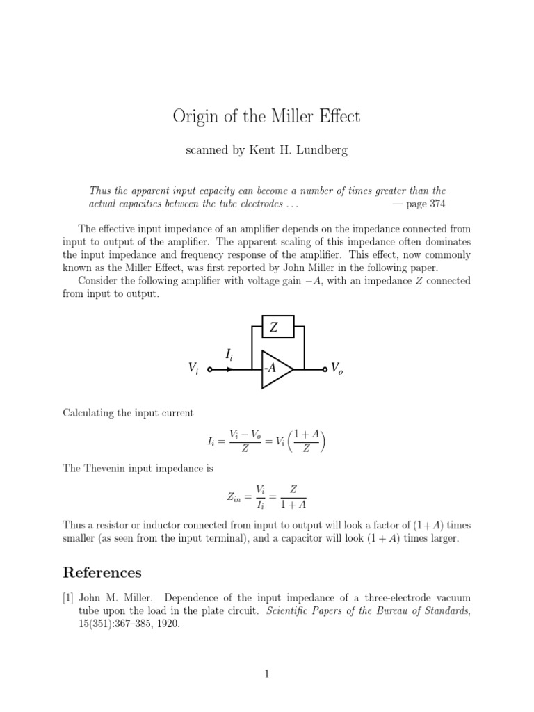 Efecto Miller PDF | PDF