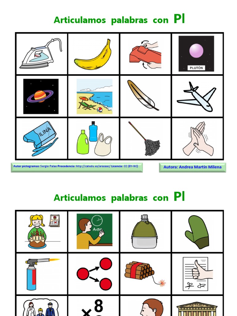 Articulamos Palabras Con PL