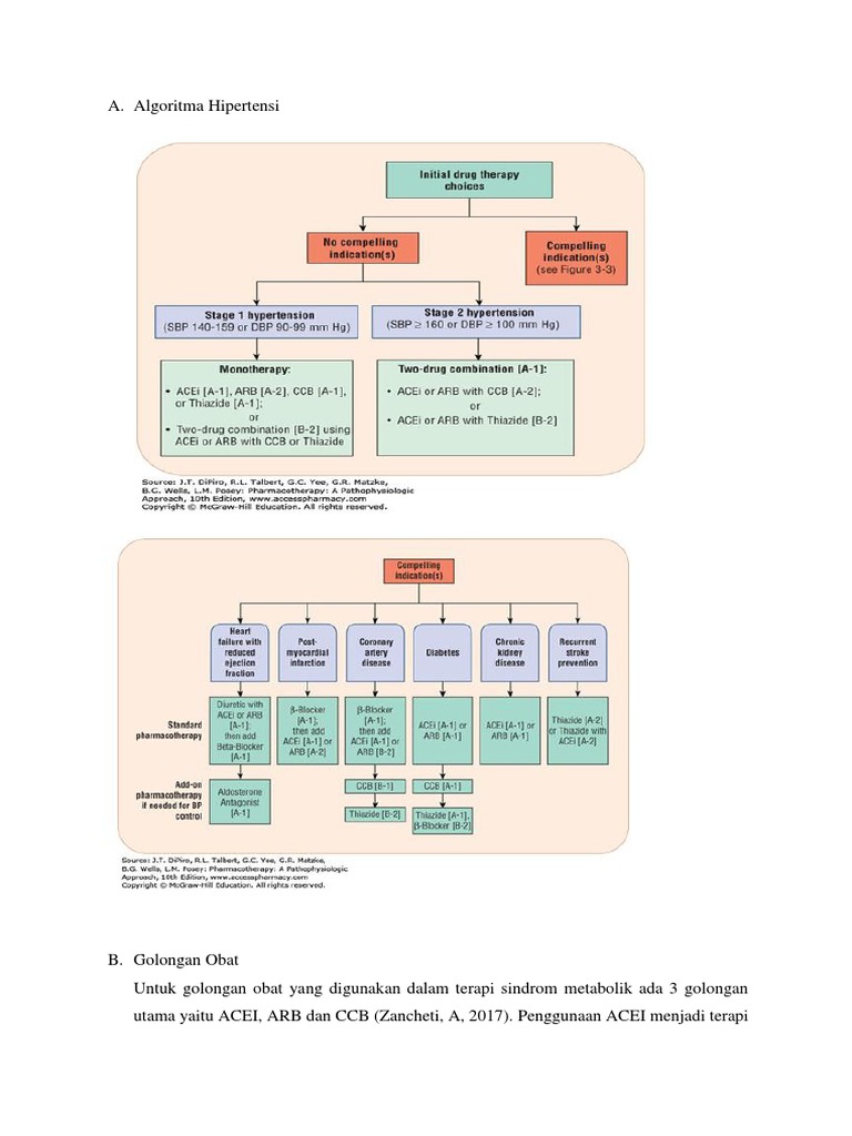 Algoritma Terapi Hipertensi dan Obatnya | PDF