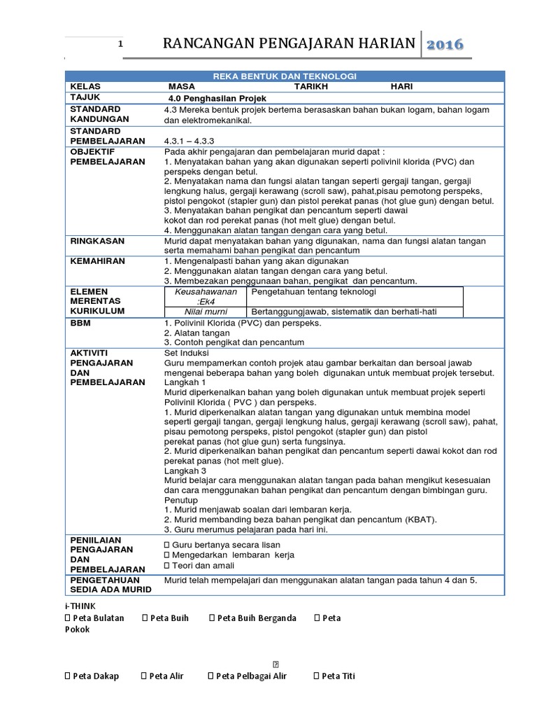 RPH RBT Tahun 6 | PDF