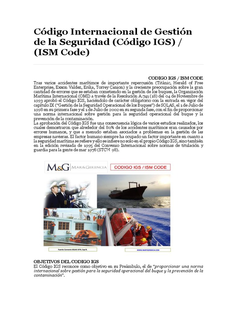 Código Internacional de Gestión de La Seguridad | PDF | Business