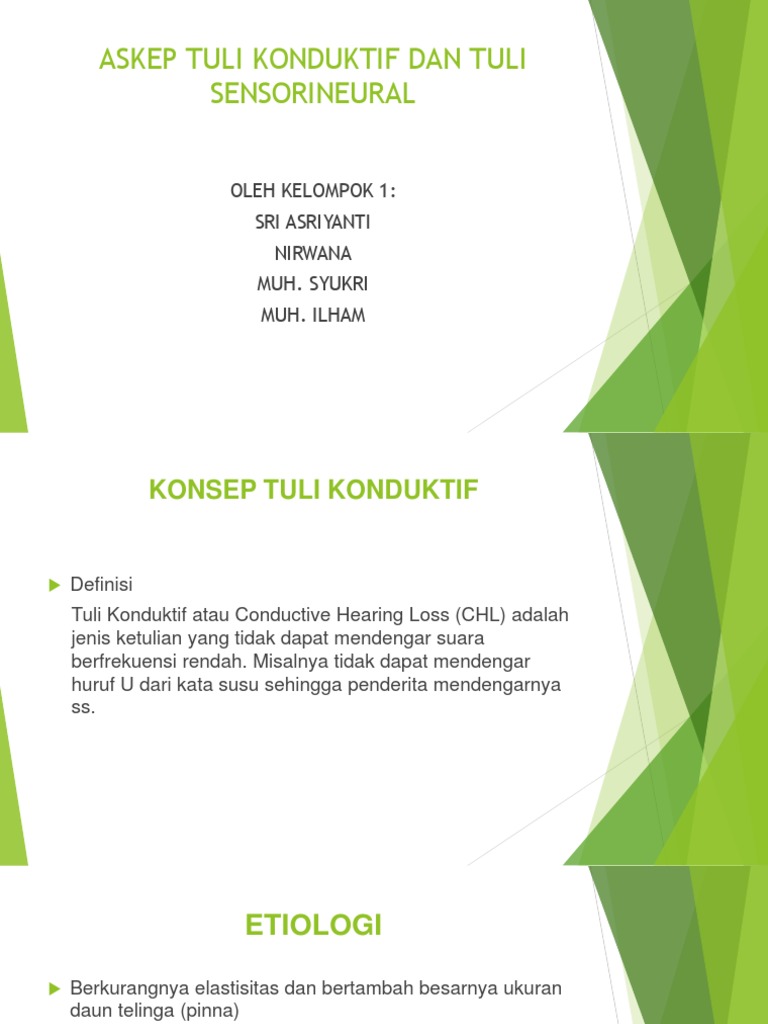 Askep Tuli Konduktif Dan Tuli Sensorineural | PDF