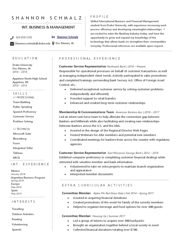 Fancy Resume | PDF | Internship | Job Hunting