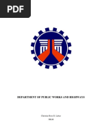 DPWH History Background Existence | PDF | Lane | Traffic