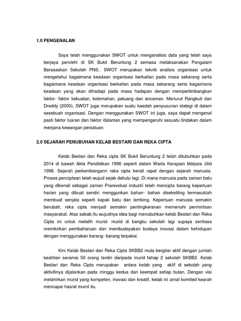 Kelab Reka Cipta | PDF