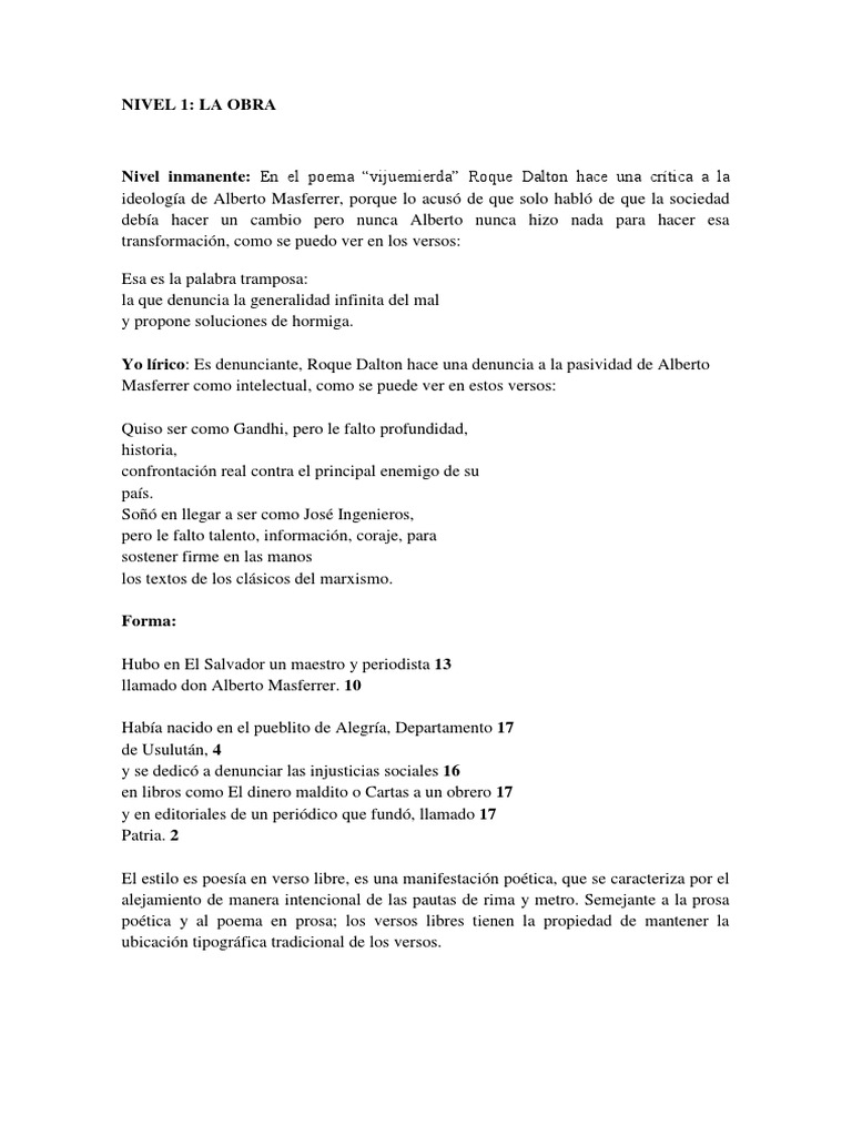 Roque Dalton | Vanguardia | Poesía