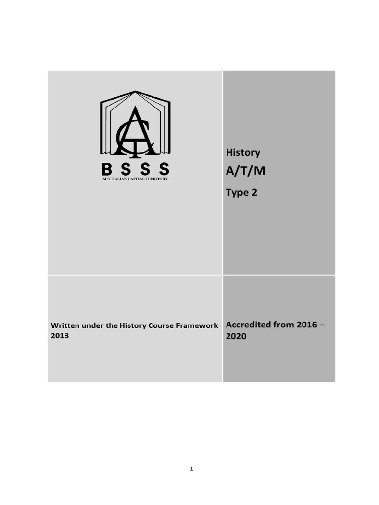 History: Written Under The History Course Framework 2013 | PDF ...