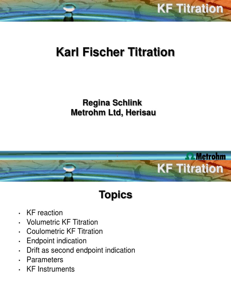02 KF Theory | PDF | Titration | Chemistry