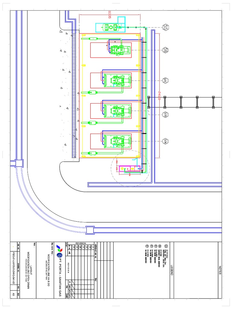 Layout Modification Line Open Drain Plan at GEG & DEG Shelter | PDF