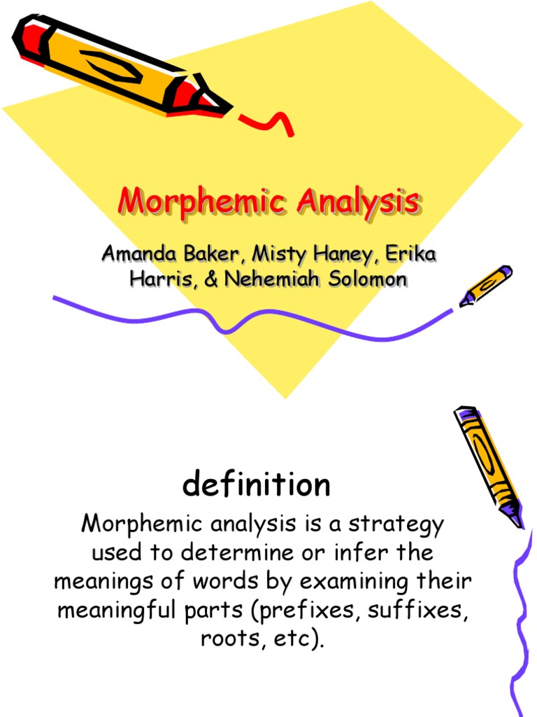 Vocabulary Morphemic Analysis Baker Haney Harris Haney | PDF | Word | Rules