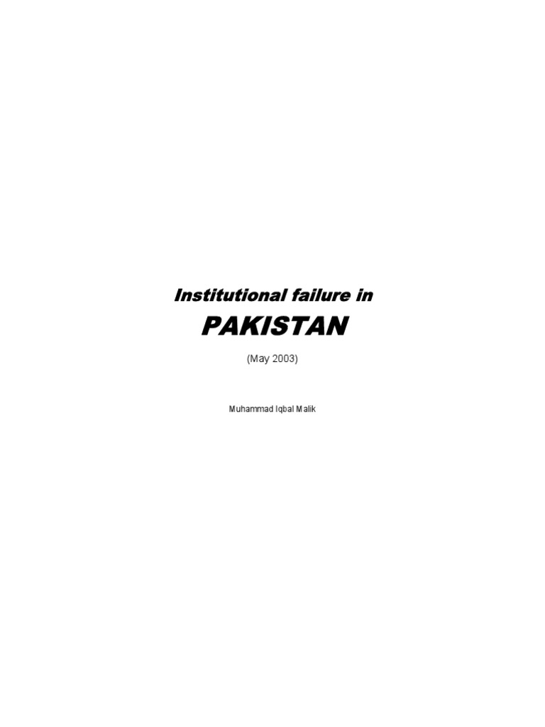Institutional Failure PDF | PDF | Institution | Family