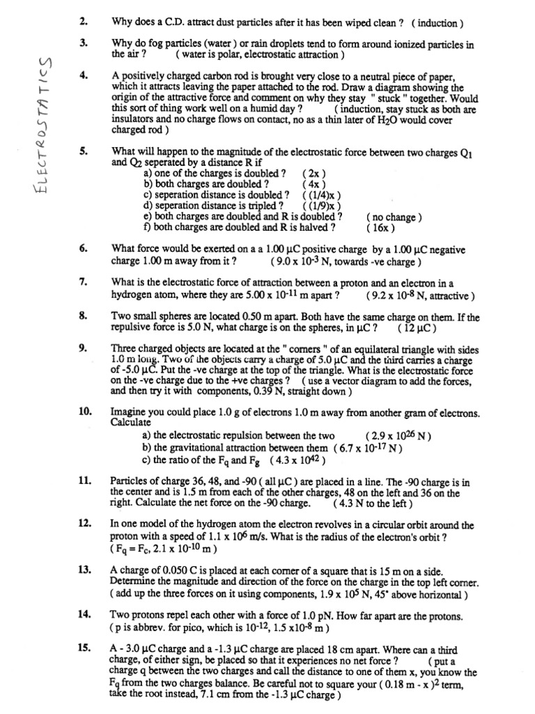 1 Electrostatic Problems Pdf