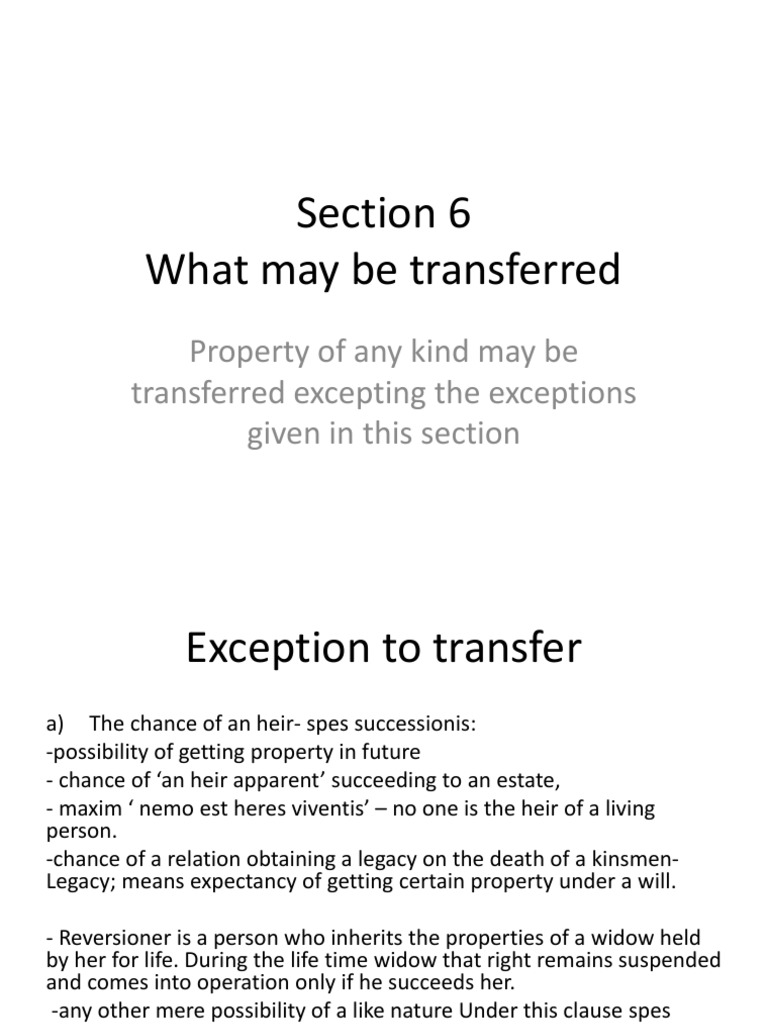 Restrictions on Transferring Property | PDF | Property | Lease