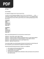 Japan Tourist Visa Cover Letter Sample | PDF | Travel Visa | Tourism