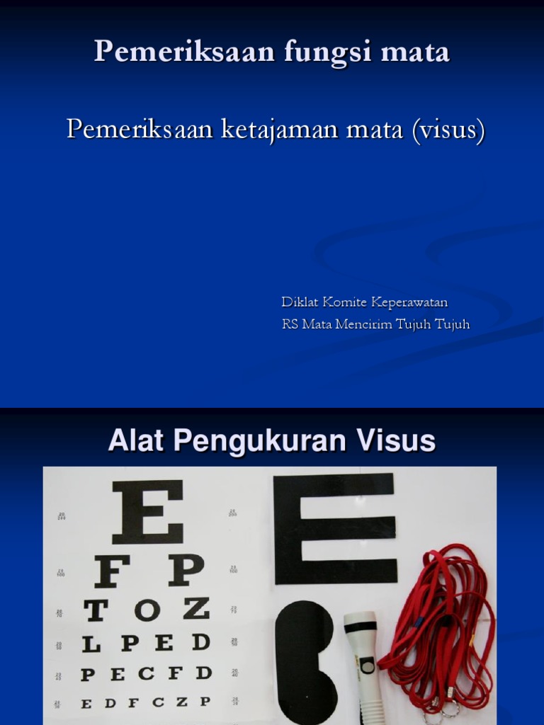 Pemeriksaan-Visus Dan Penyakit Mata | PDF