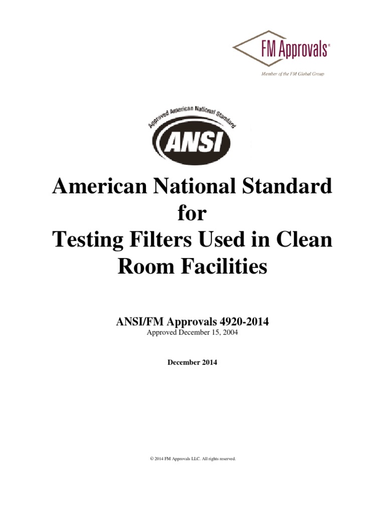 American National Standard For Filters Used in | PDF | Flow Measurement ...