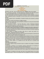 PD 1152, Philippine Environmental Code | PDF | Air Pollution | Waste ...