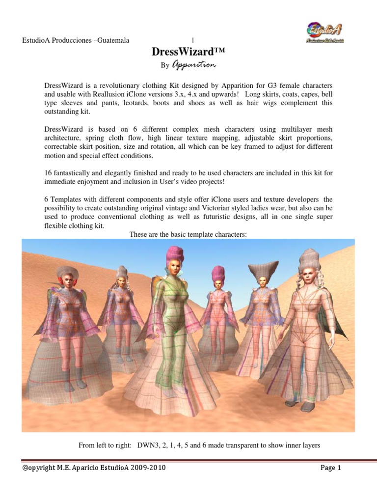 Dress Wizard | PDF | Adobe Photoshop | Texture Mapping