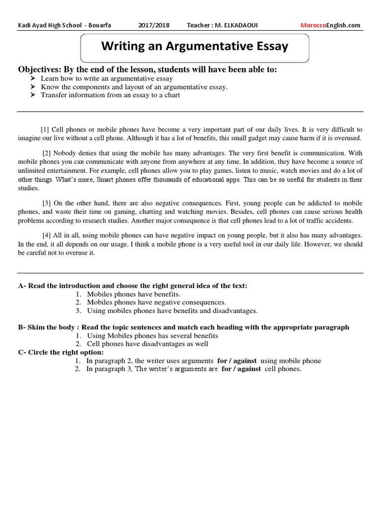 Demo Lesson Worksheets PDF | PDF | Mobile Phones | Essays