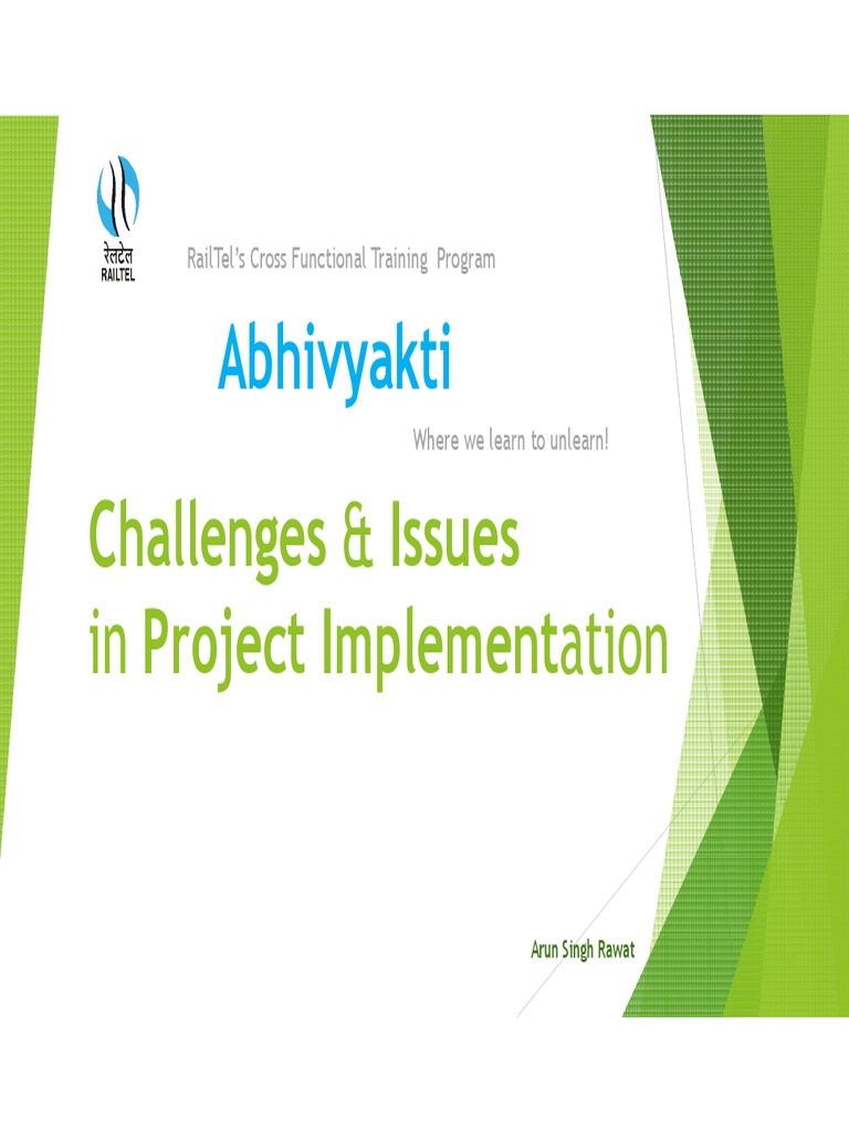 Challenges & Issues in Project Implementation | PDF | Specification ...