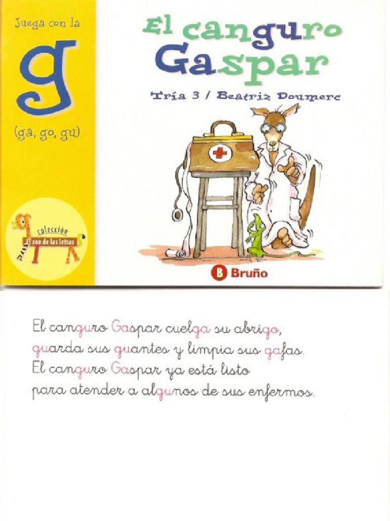 El Zoo de Las Letras. El Canguro Gaspar. 0 PDF | PDF