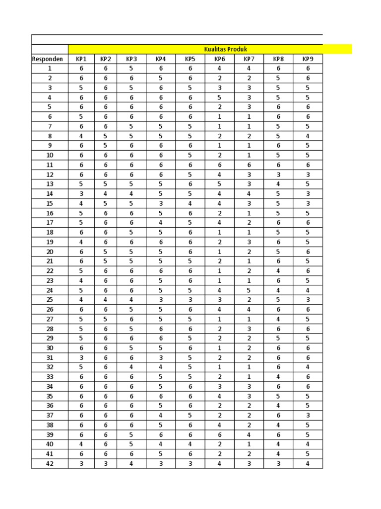 Contoh Data Skripsi | PDF