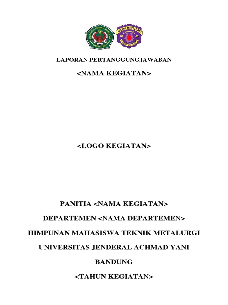 Cover LPJ Kegiatan | PDF