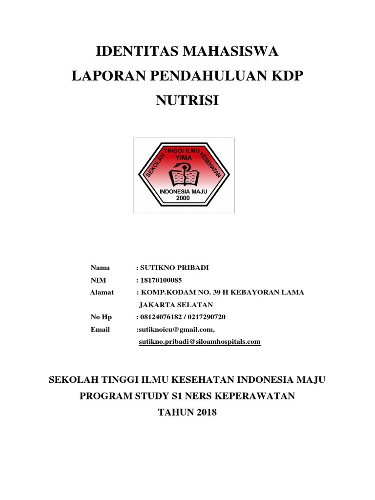 LP KDP Nutrisi Ners | PDF | Gaya Hidup