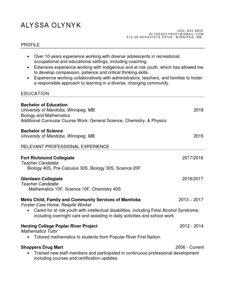 Weebly Resume | PDF | Teachers | Behavior Modification