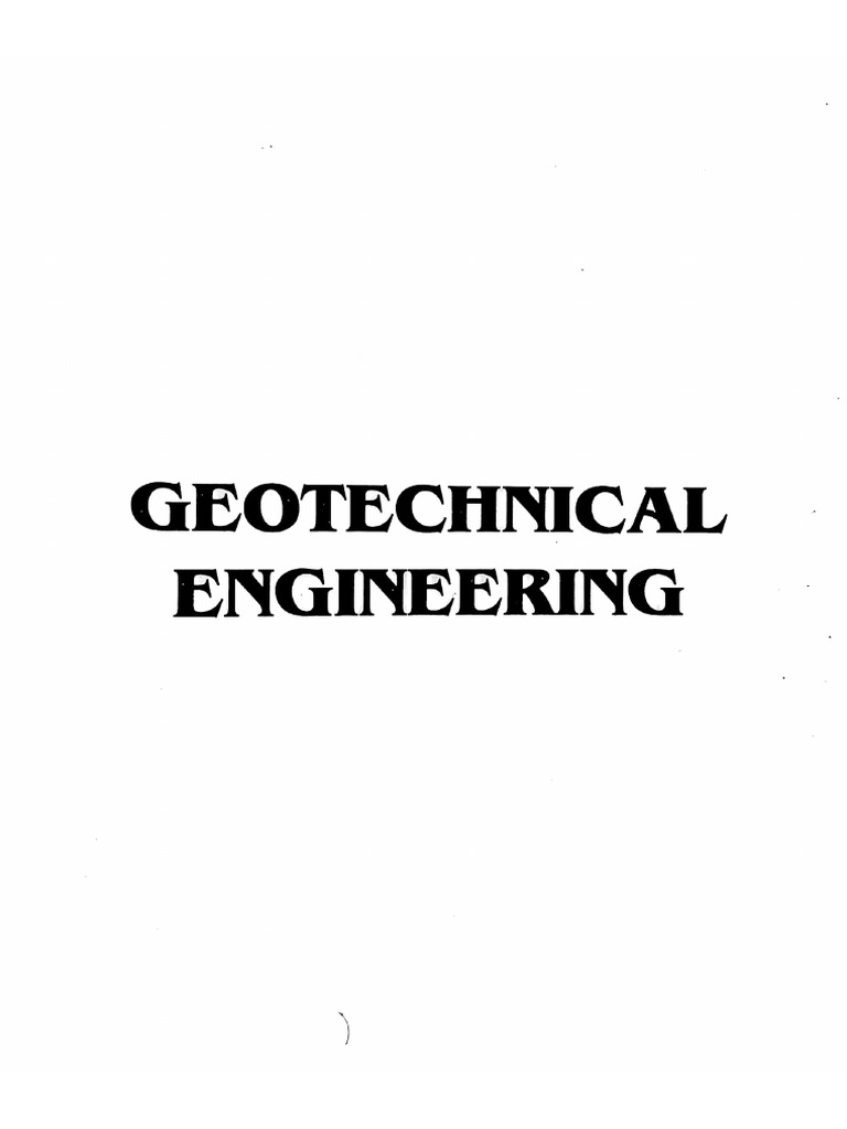 Geotechnical Engineering | PDF