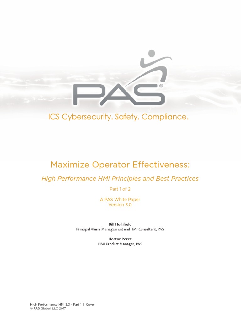 White Paper ISA101 - Maximize Operator Effectiveness Part 1 | PDF ...