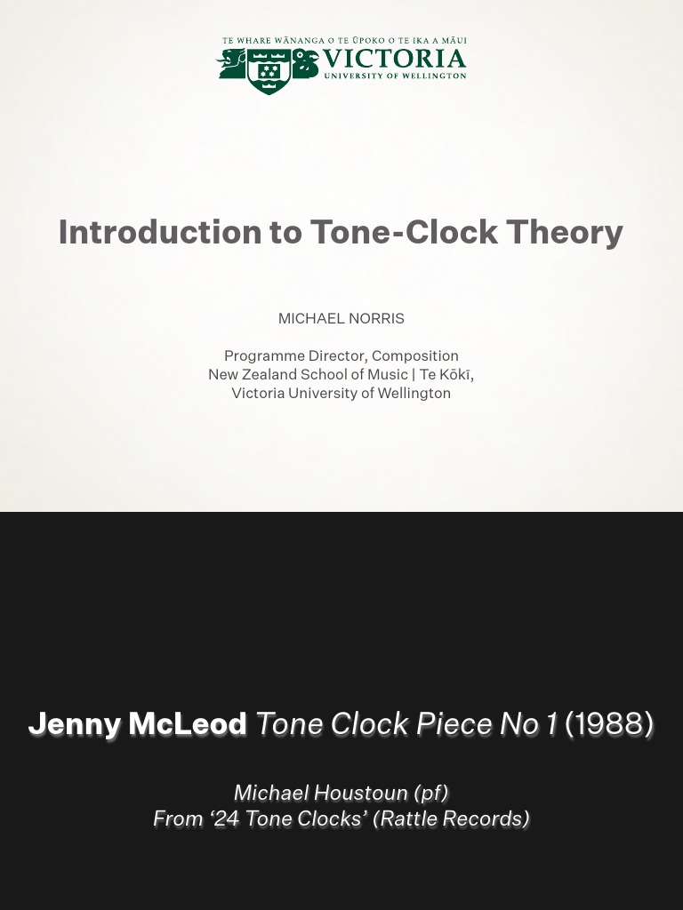 Intro To Tone Clock Theory | PDF | Music Theory | Classical Music