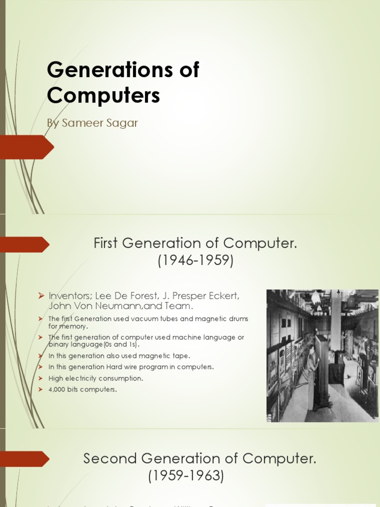 Generations of Computer | PDF