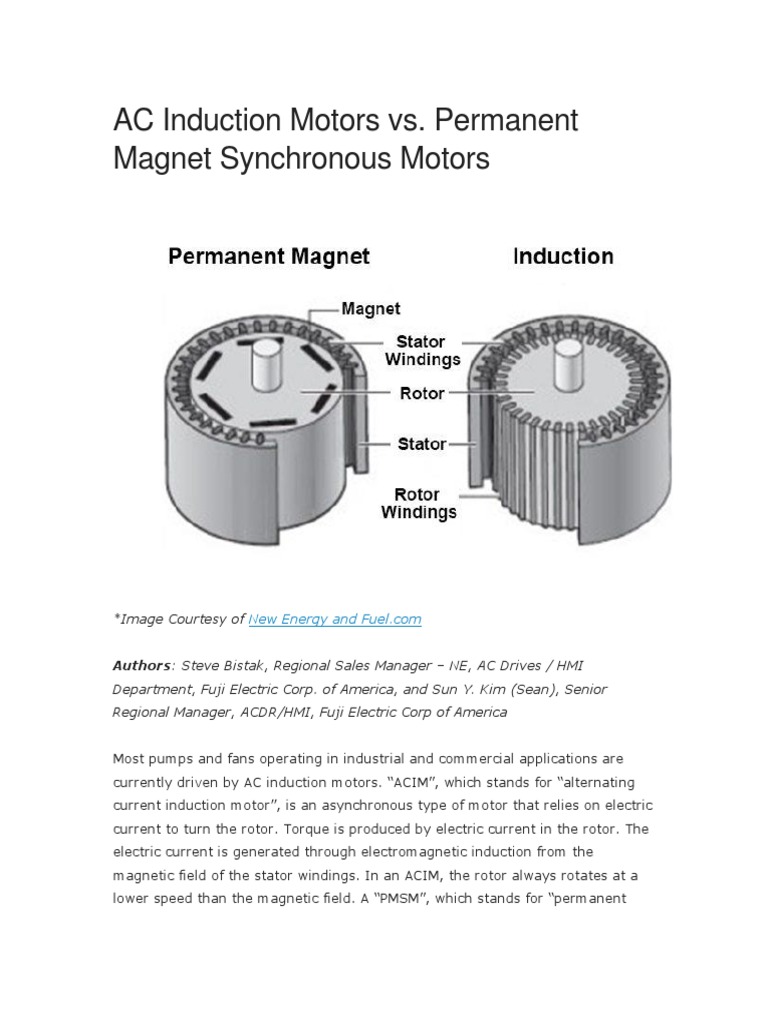 AC Induction Motors vs. Permanent Magnet Synchronous Motors | Engines | Magnetic Devices