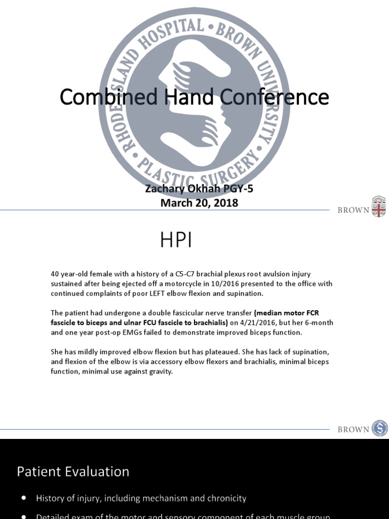 Pre-Ganglionic Brachial Plexus Injury | PDF | Elbow | Arm