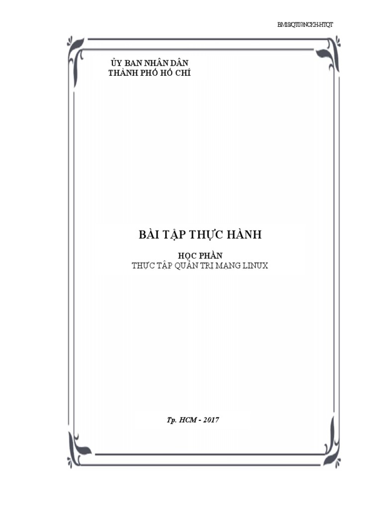 HT Bai Tap Thuc Hanh QTM Linux 15cdth | PDF